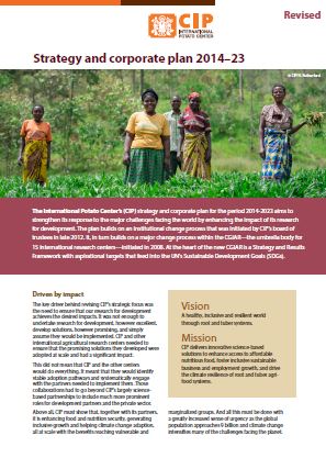 CIP Revised strategy and corporate plan 2014–23 - International Potato ...